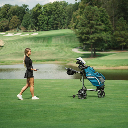 Bag Boy Volt Electric Golf Push Cart - Includes Free Cart Seat ...