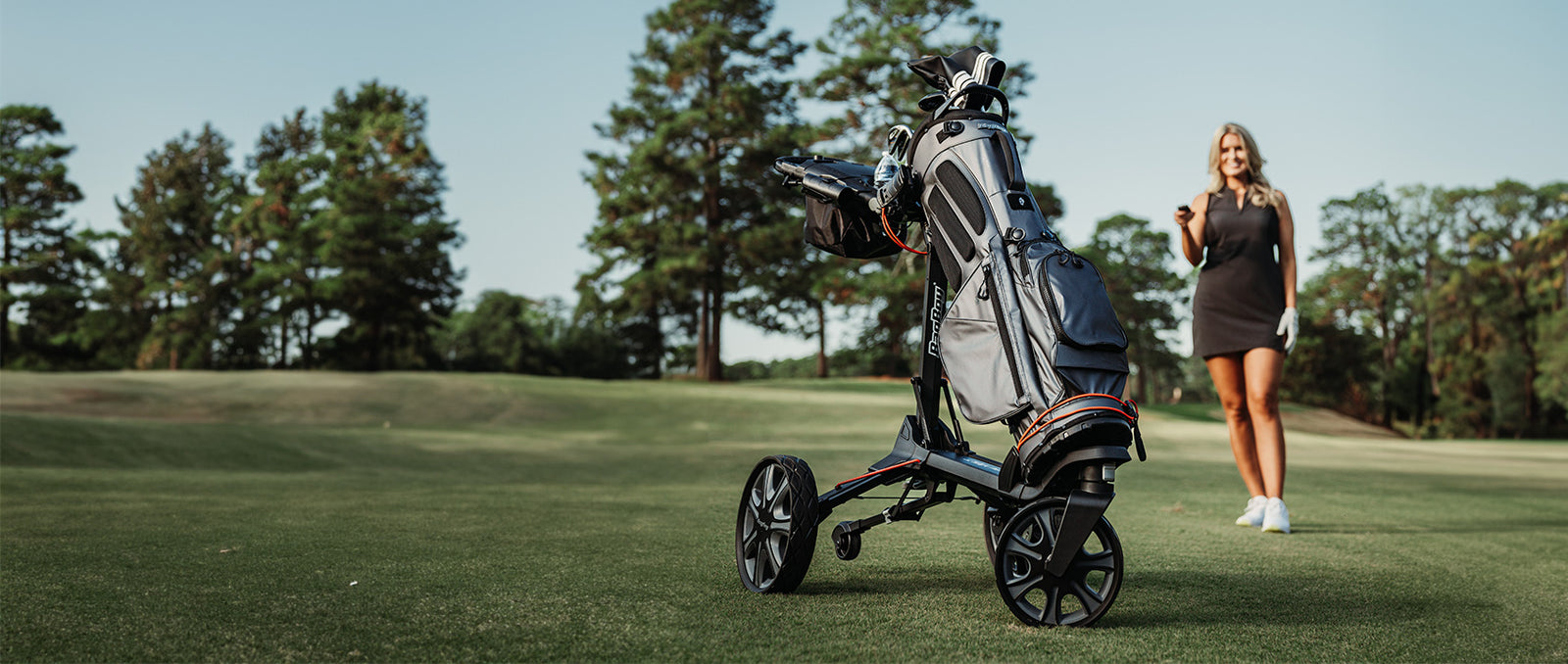 Bag Boy Volt Electric Golf Push Cart - Includes Free Cart Seat ...
